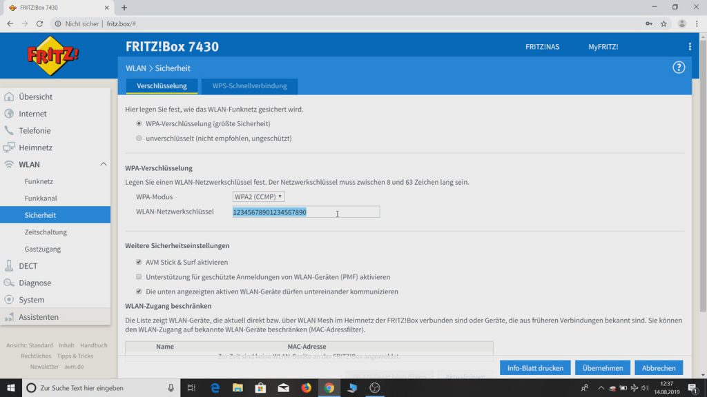 Fritzbox - WLAN Passwort ändern | knowaTEL GbR - Ihr Partner für ...