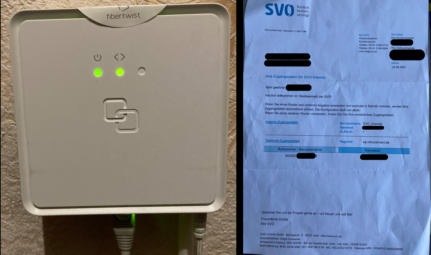 Fritzbox am SVO Glasfaseranschluss einrichten (Internet + Telefonie ...