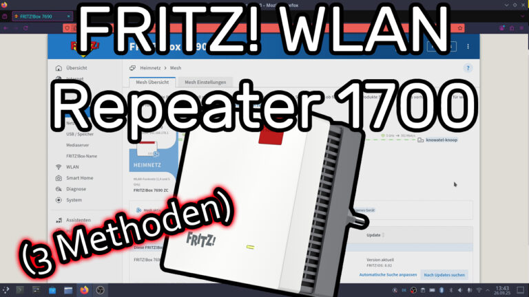 Fritz WLAN Repeater 1700 einrichten und mit Fritzbox verbinden (WPS ...