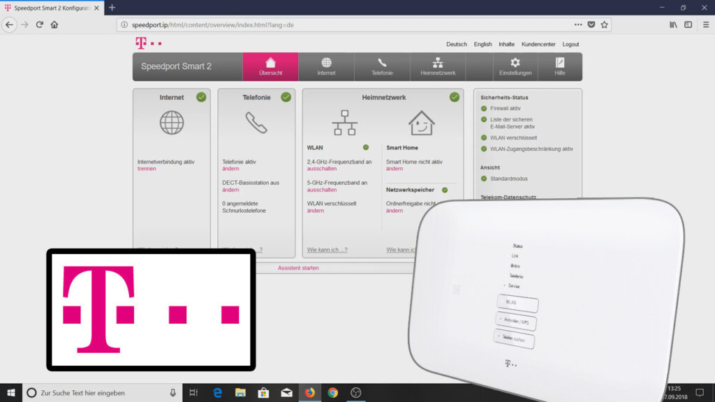 Telekom Speedport Router - WLAN Passwort und WLAN Namen ändern ...